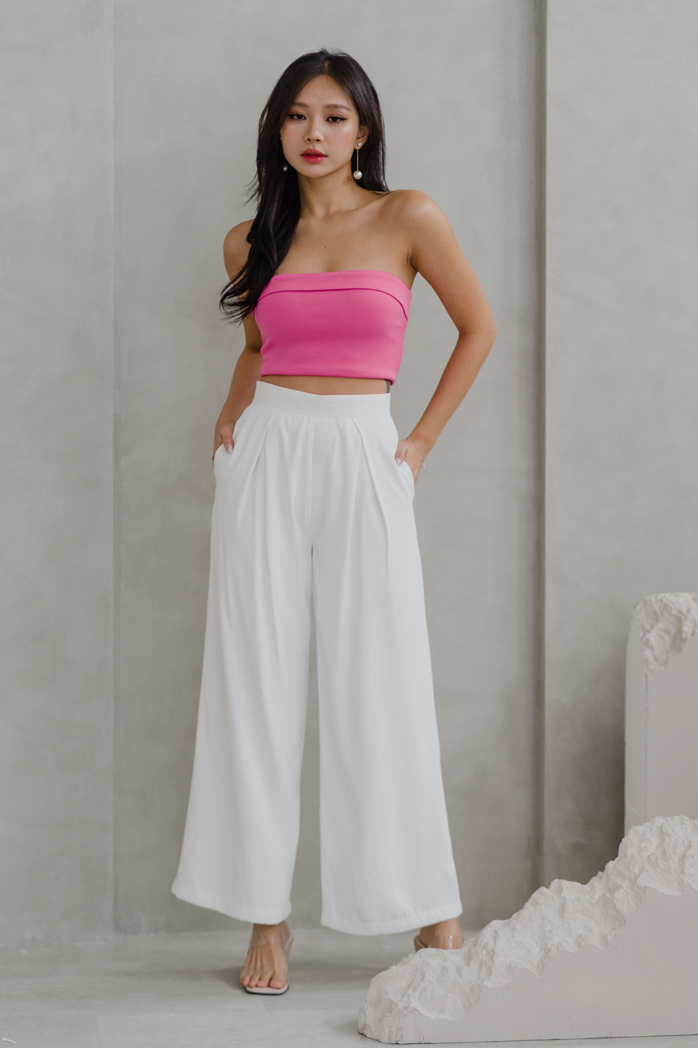 *Cloud* Chantal Tube Top (Barbie Pink) | Carrislabelle
