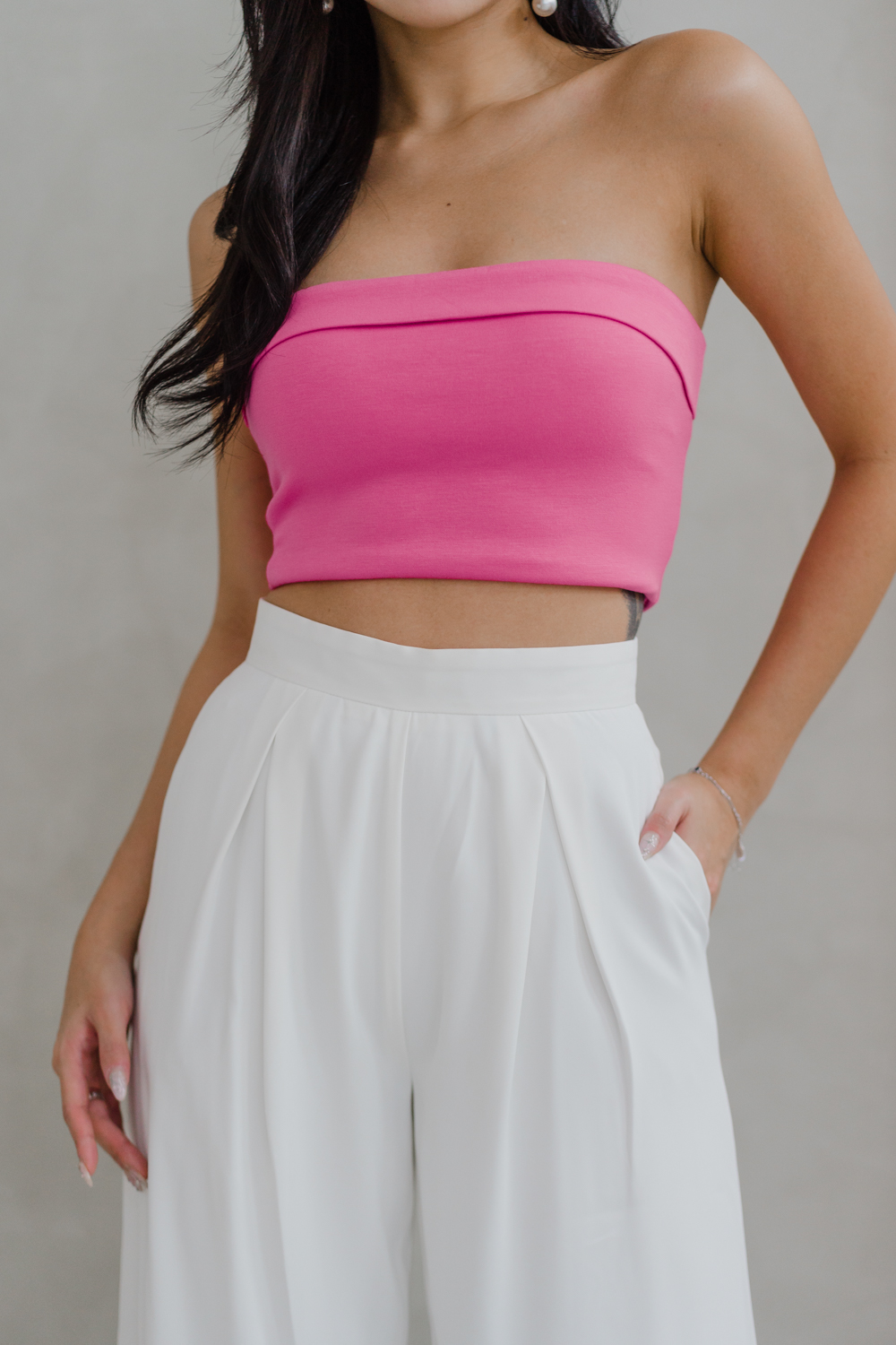 *Cloud* Chantal Tube Top (Barbie Pink) | Carrislabelle