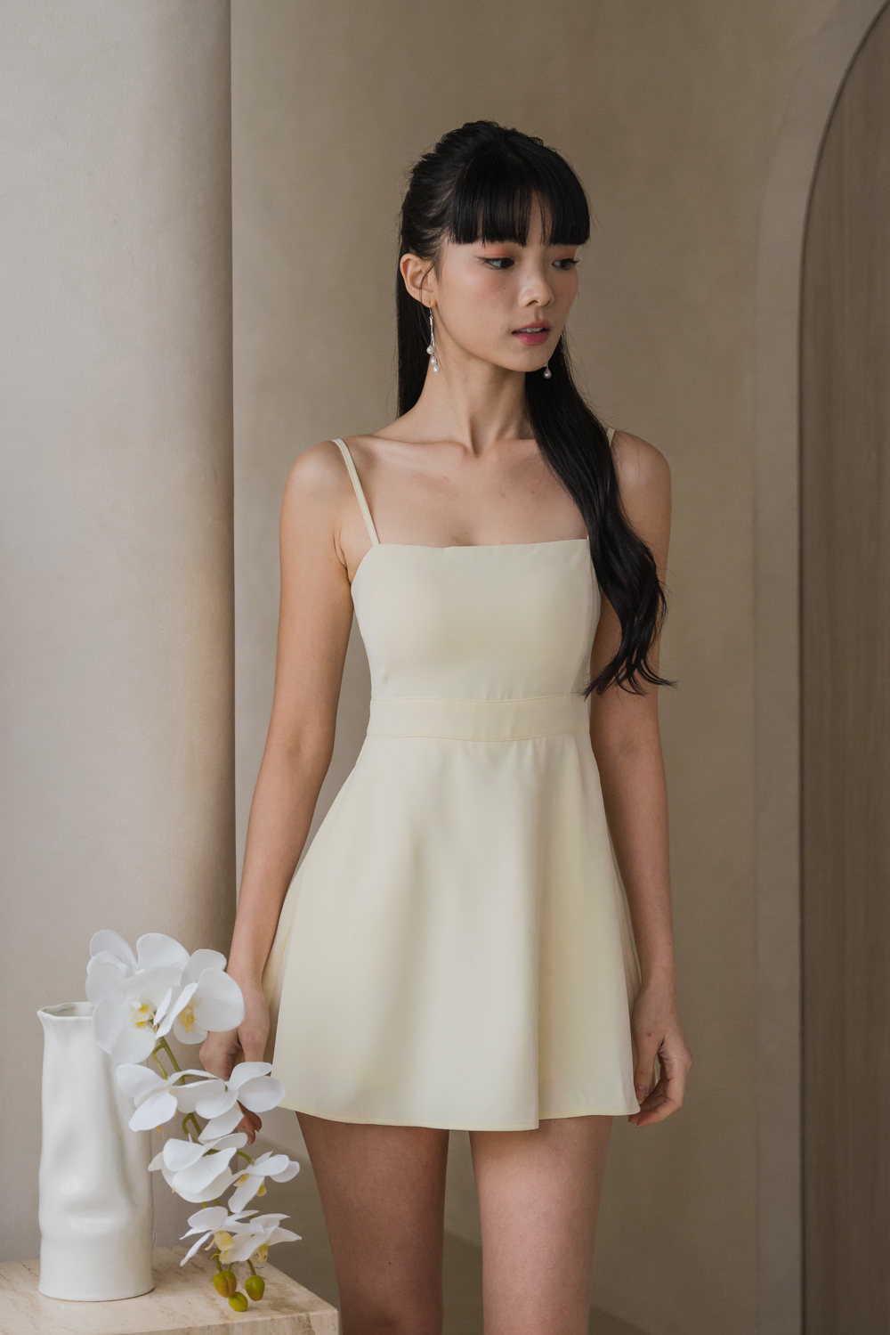 Lazette Romper Dress (Daffodil) | Carrislabelle